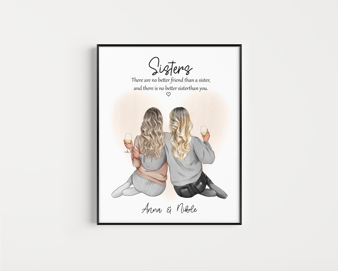 Personalized Sister Print, Custom Keepsake (PDF File) - Etsy