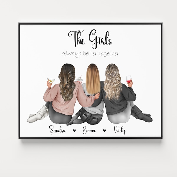 Best Friends Trio - Etsy