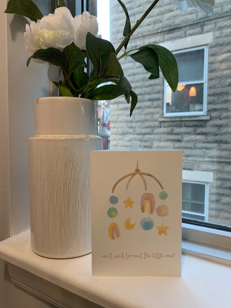 Congratulations Baby Watercolour Greeting Card New Baby - Etsy