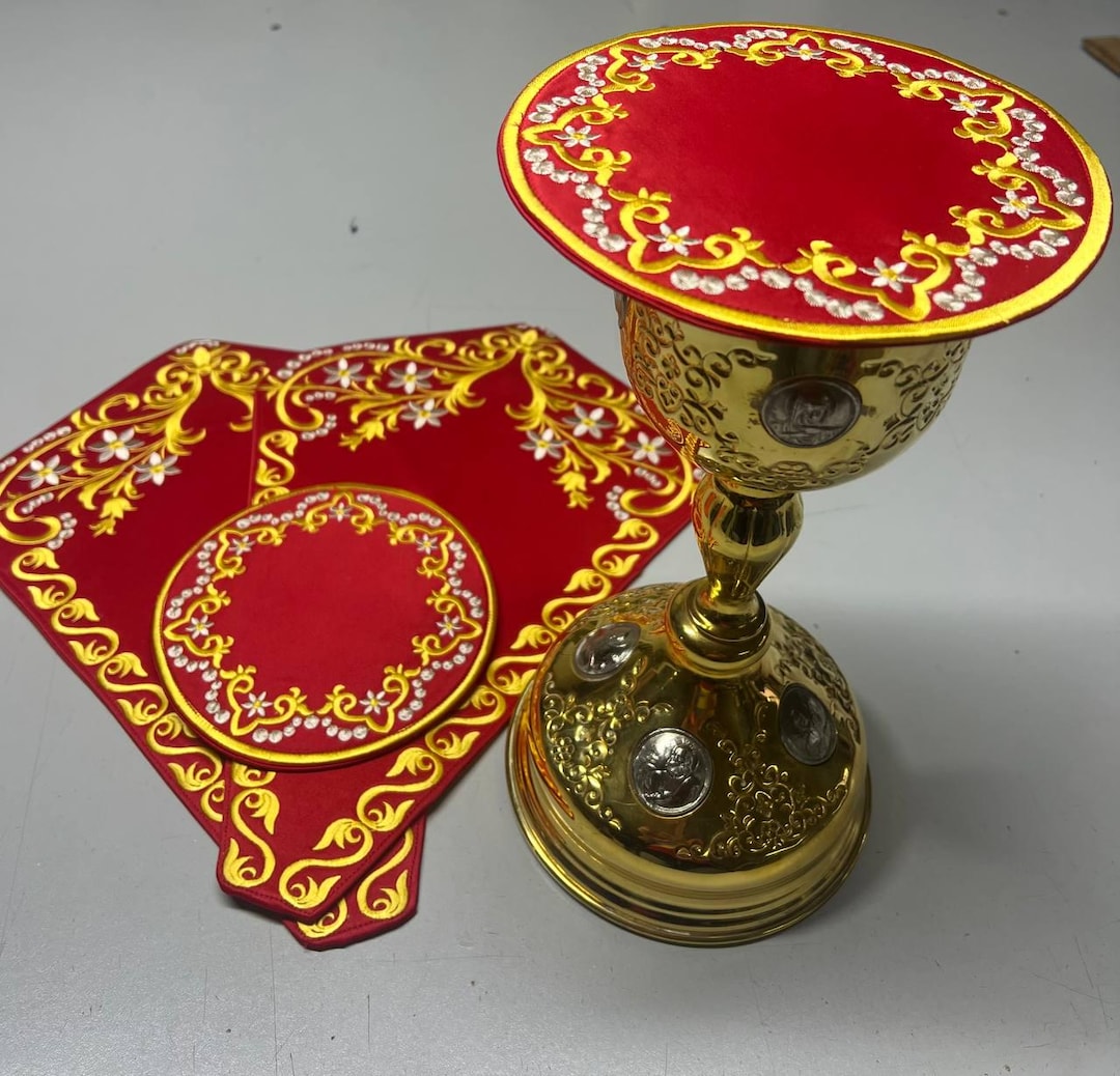 Altar Stands With Embroidery - Orthodox Liturgical Element Church Set ...