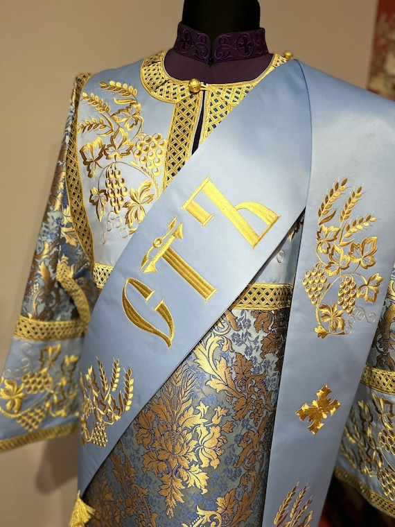 Embroidered Deacon's Vestment protodeacon Vestment - Etsy