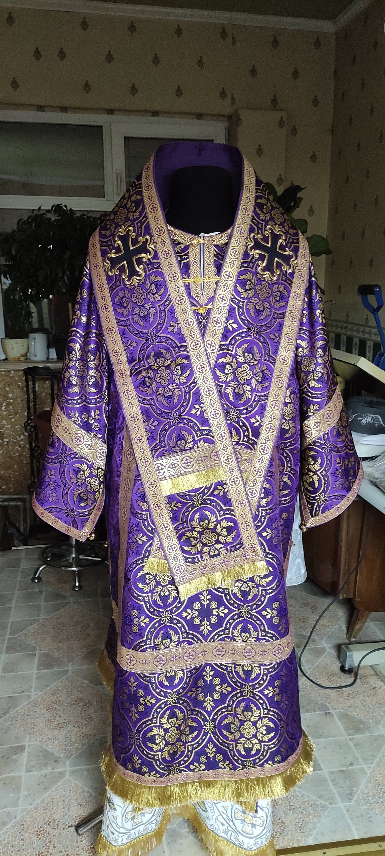 Bishop's Vestments archbishop Vestments Orthodox Greek Style Vestment ...