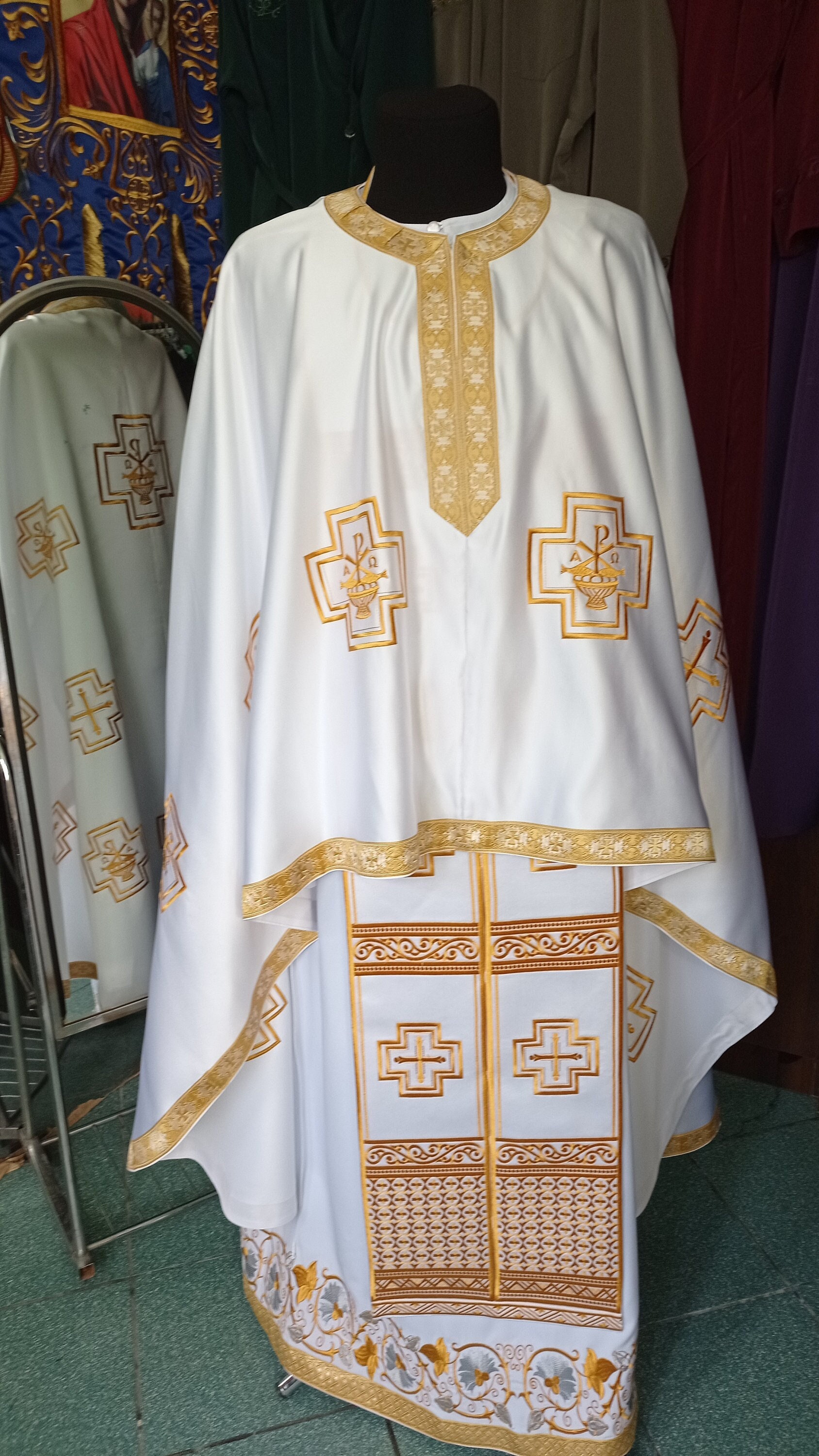 Embroidered Vestment Priest - Orthodox Greek Style Vestment - Etsy