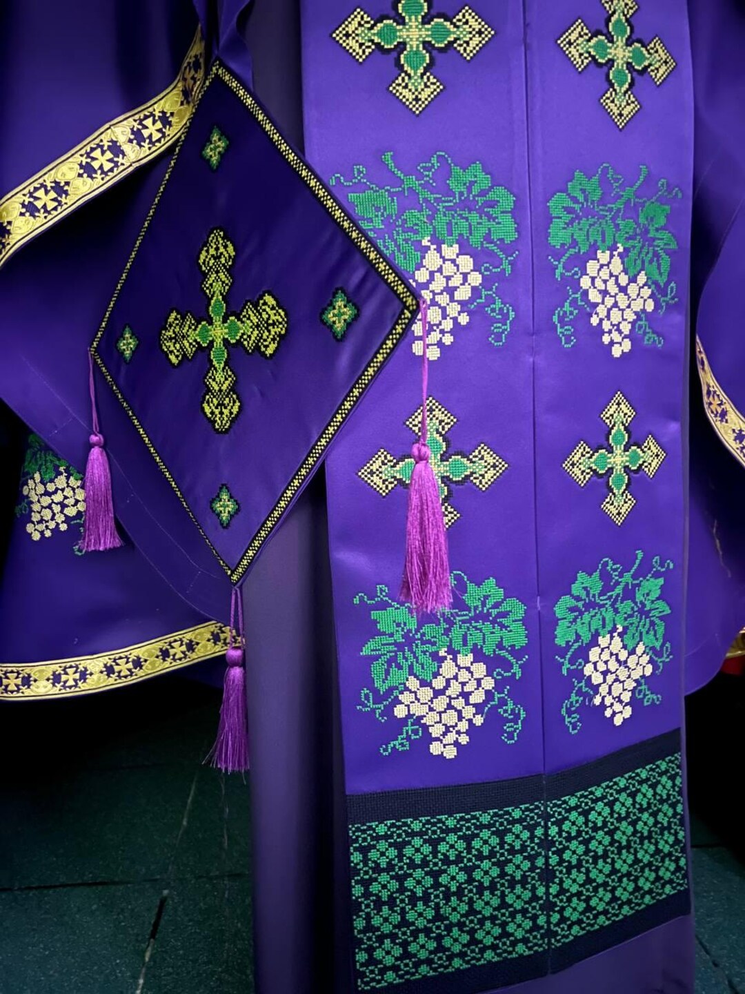 Purple Embroidery Vestment - Vestments for Fasting - Vestments With ...