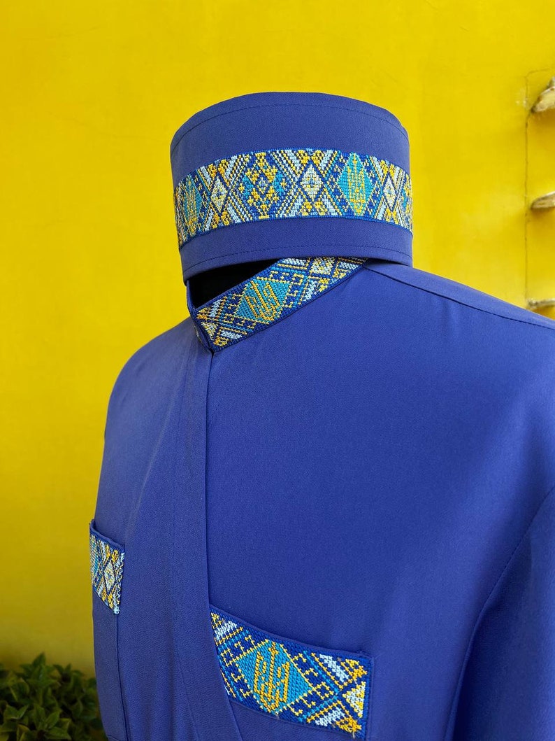 Embroidered Ukraine Cassock - A Set of Vestments: Cassock, Skufia (blue ...