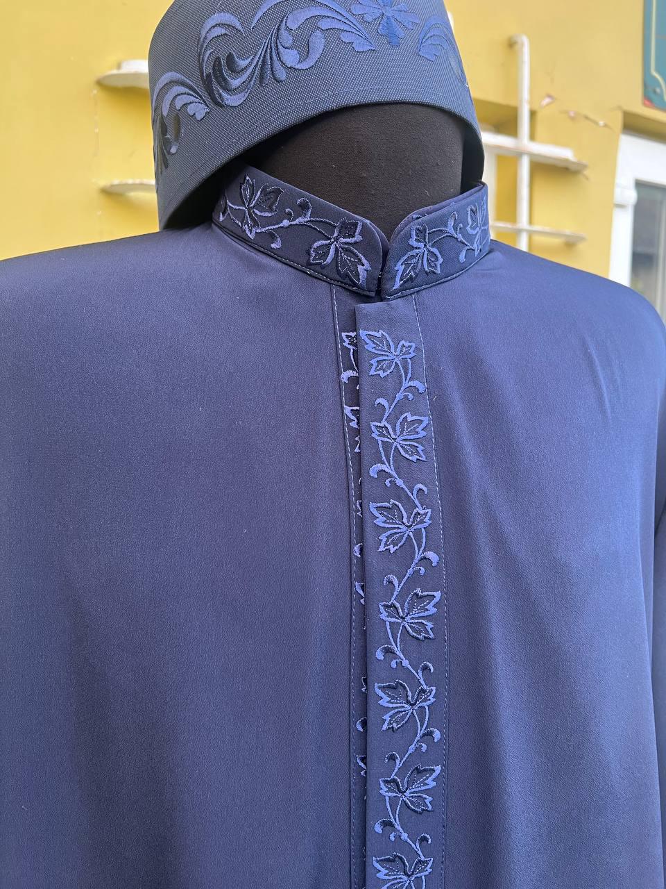 Embroidered Orthodox Ryassa Set: Priest Outer Vestment & Skufia - Etsy
