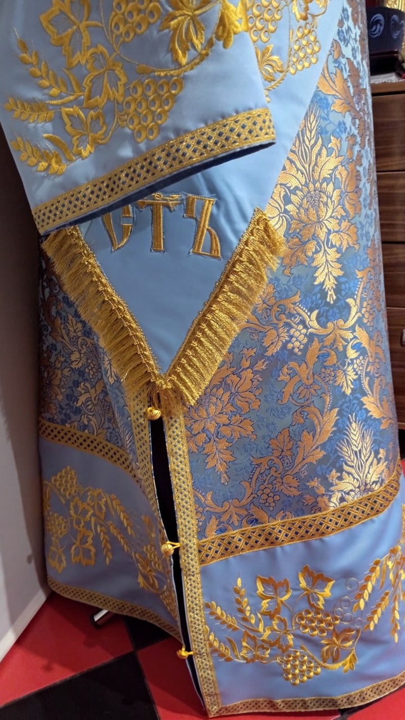 Embroidered Deacon's Vestment protodeacon Vestment Orthodox Greek Style ...