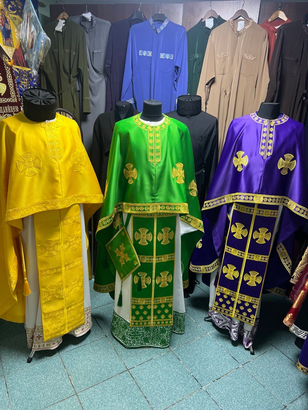 Orthodox Embroidered Vestments ATLAS Fabric - the Colors of the ...