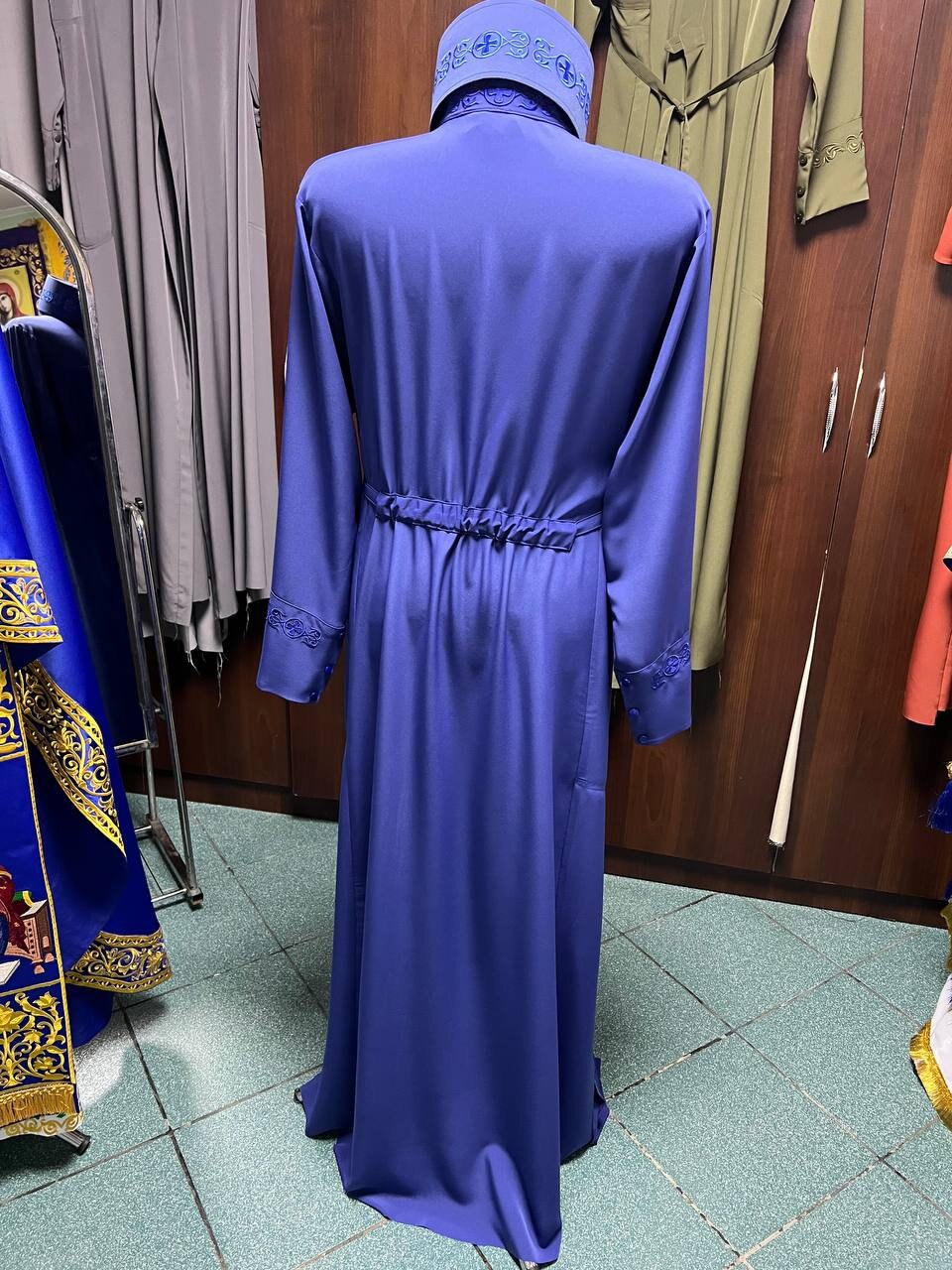 Set: Cassock, Skufia in Blue Color - Etsy