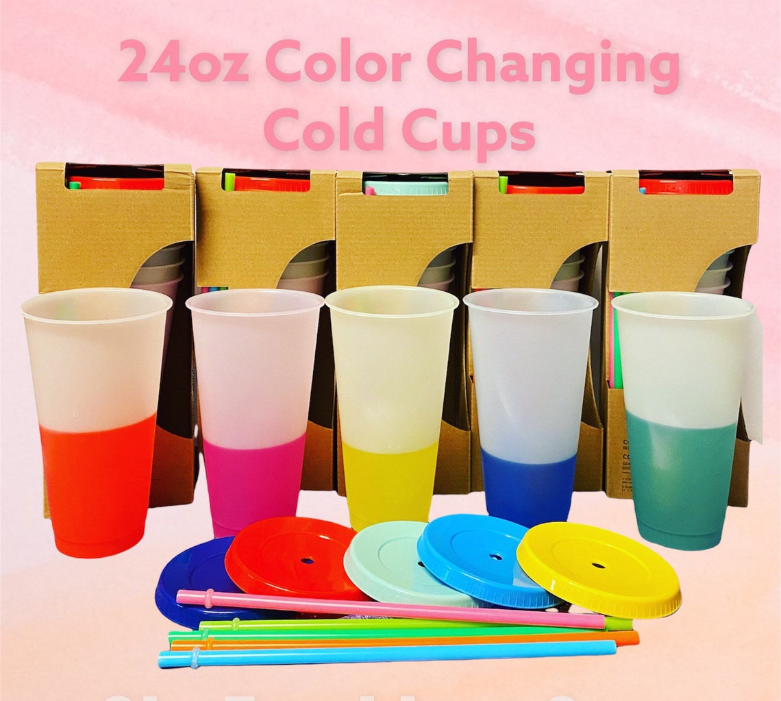 24oz Color Changing Cold Cups - Etsy