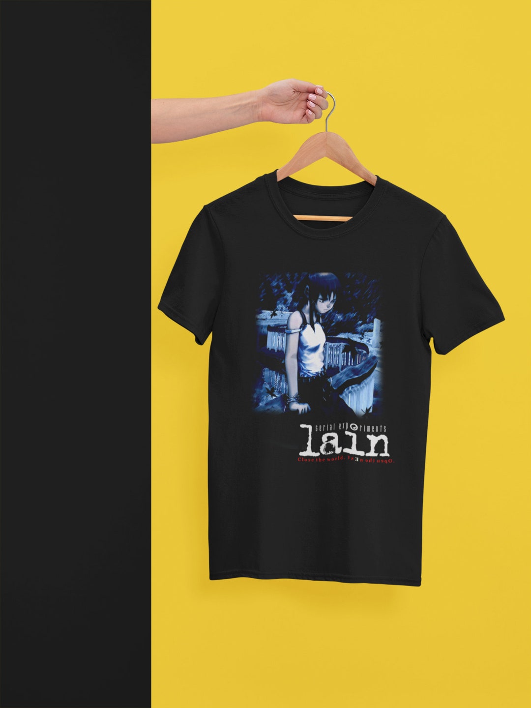 Best Tshirt Serial Experiments Lain Anime Japan New T Shirt Men's T ...