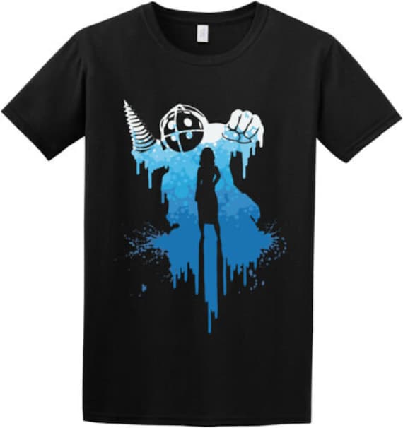Camiseta Bioshock Bioshock T Shirt, Big Daddy, Splicers, PS3, Game