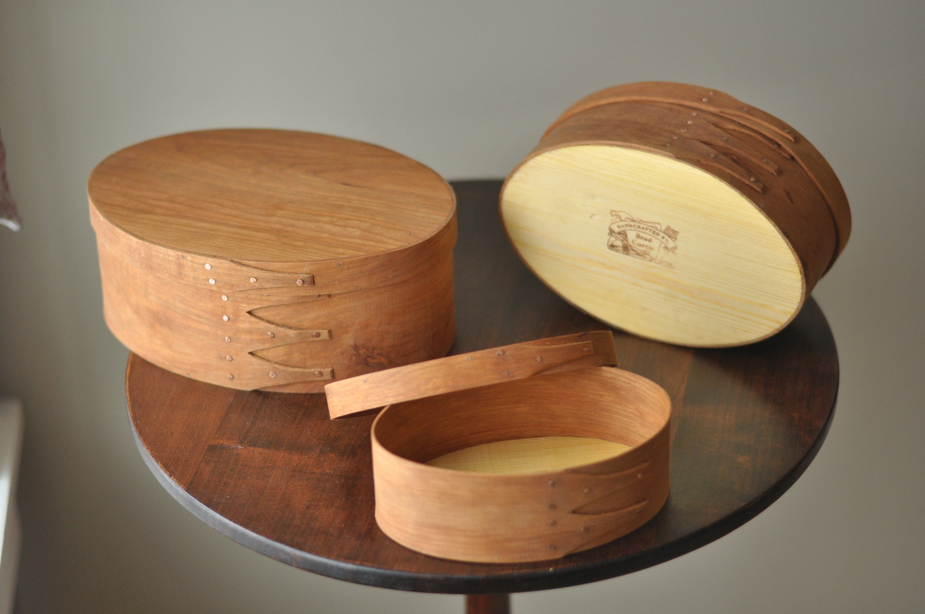 Shaker Oval Box Set of 3 Sizes 23 &4 in Cherry - Etsy