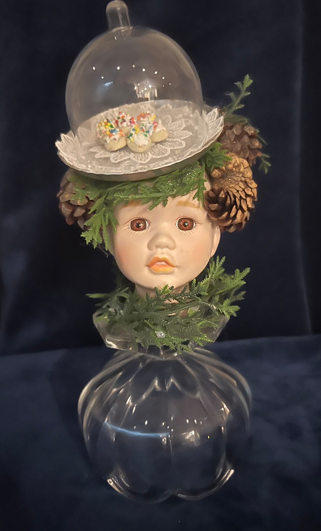Eve - Rescued Doll Head With an Upcycled Life - Etsy
