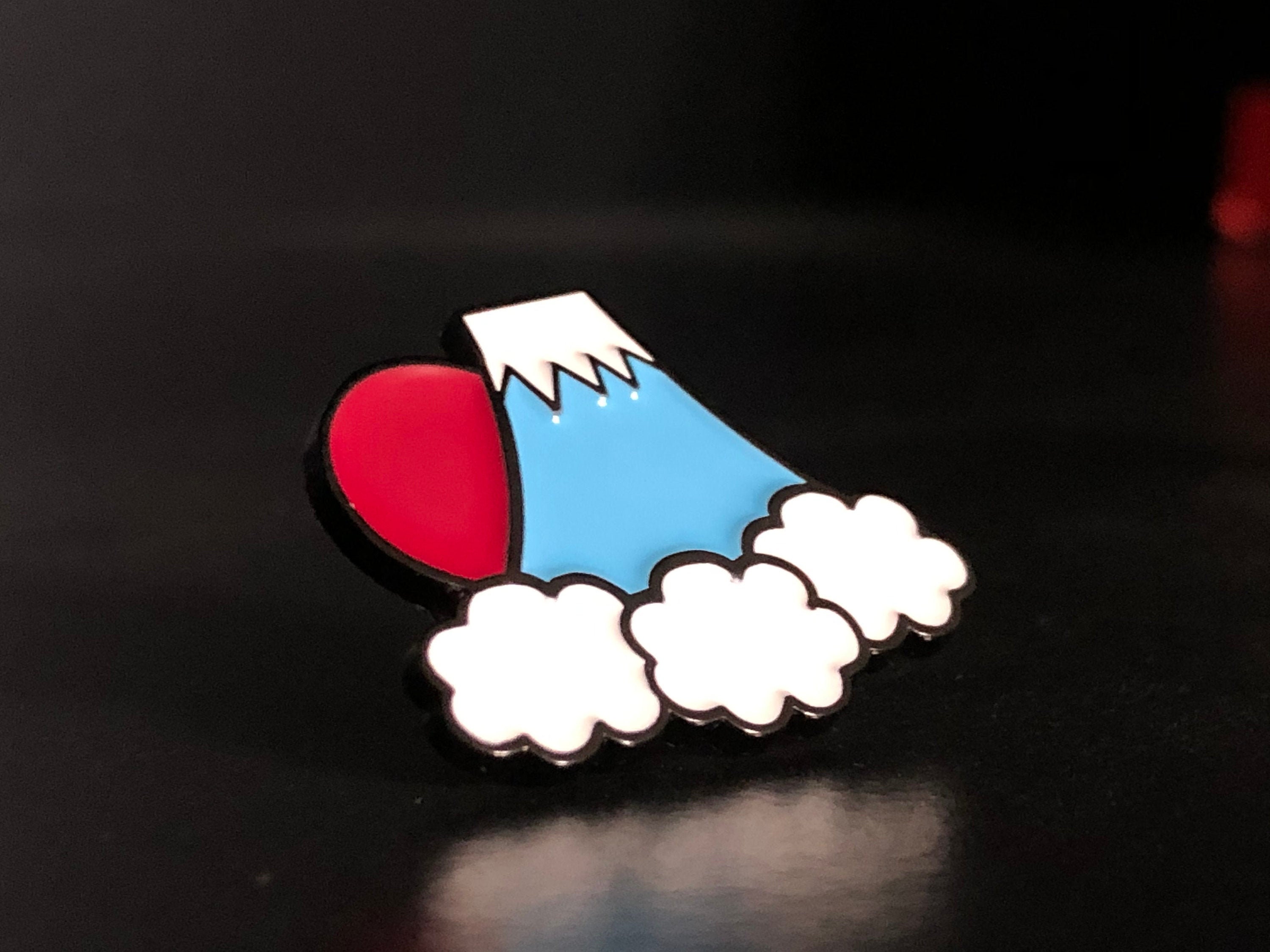 Mt. Fuji Enamel Pin Japan Enamel Pin Kawaii 富士山 Cute | Etsy