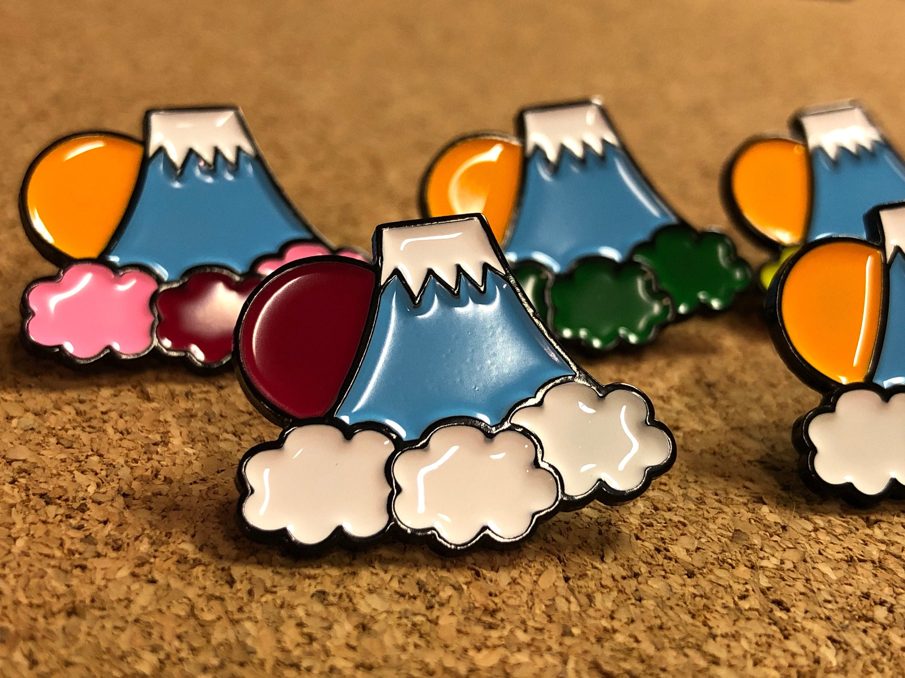 Mt. Fuji Enamel Pin Japan Enamel Pin Kawaii 富士山 Cute | Etsy