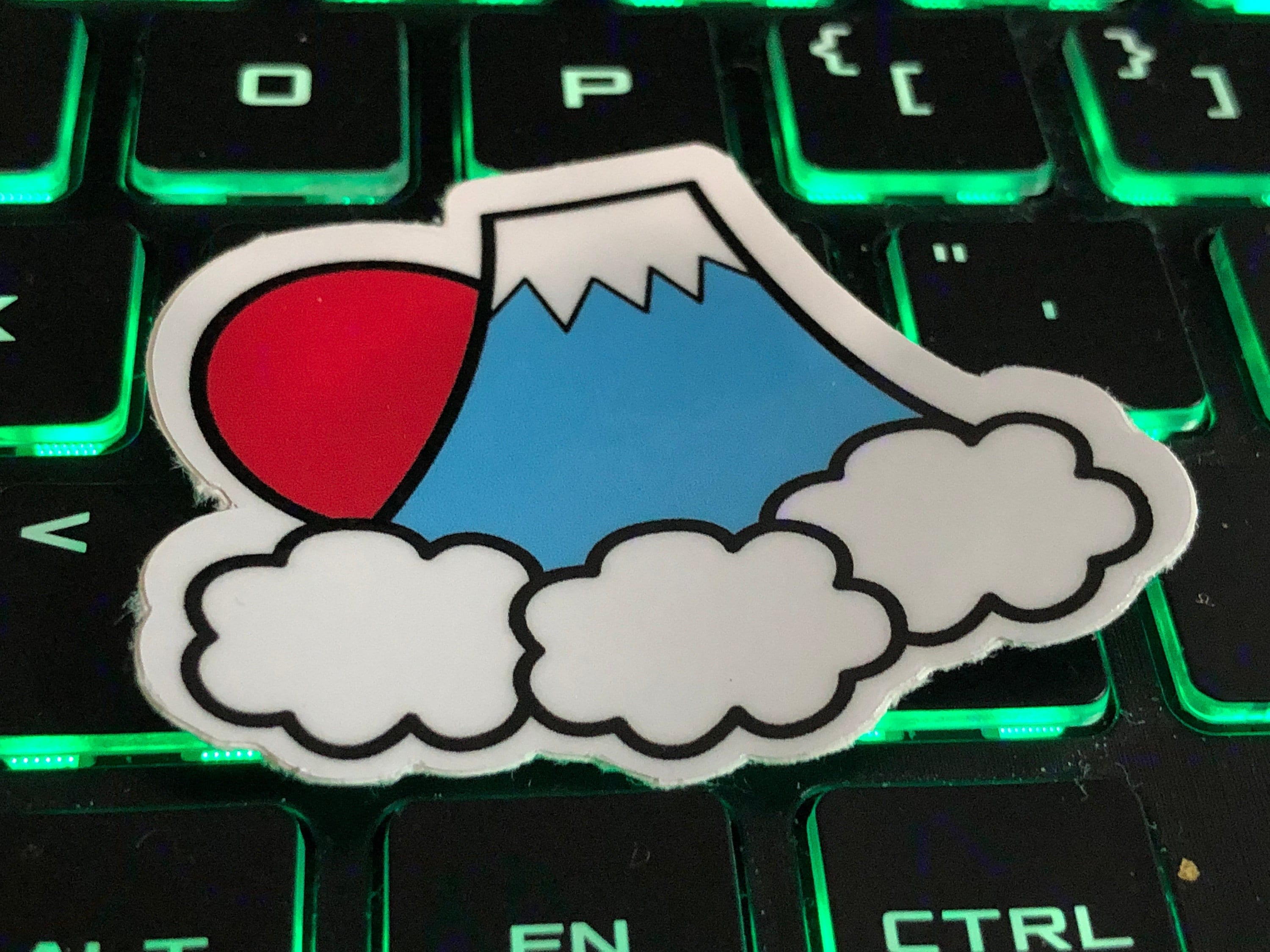 Mount Fuji Sticker Scrapbook Japan Sticker Tokyo Souvenir - Etsy