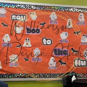Say Boo to the Flu Bulletin Board - Etsy