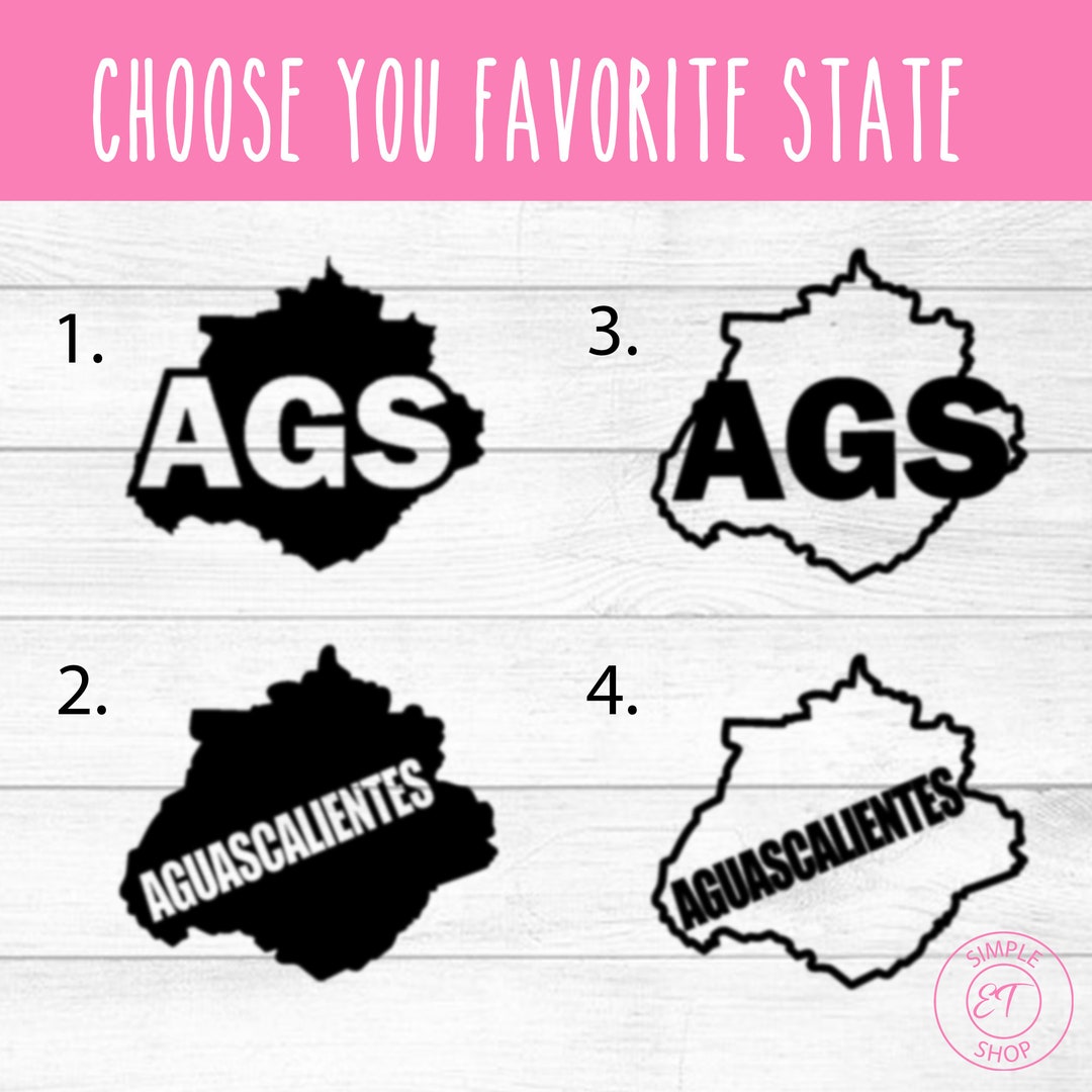 Car Decal, Mexican States, Yeti Decal, Car Decal, Aguascalientes. - Etsy