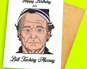 Bill Murray Birthday Card - Etsy