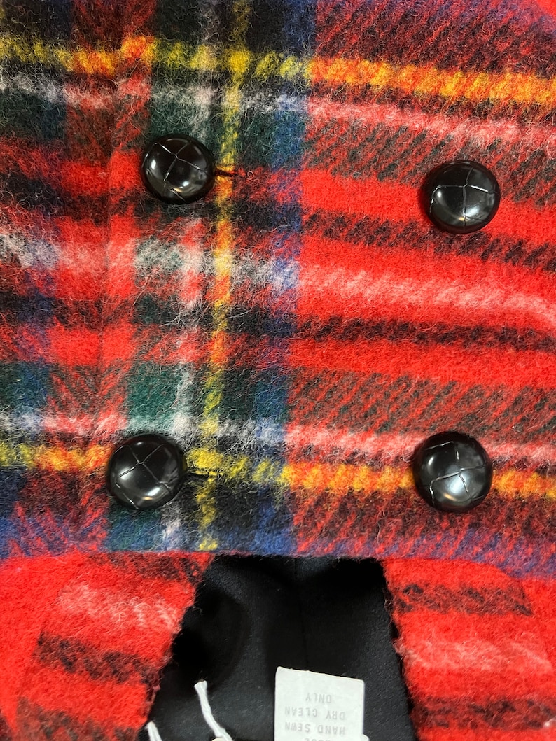 Vintage Una’s Irish Heritage Parties Wool Heavy Plaid Cape - Etsy