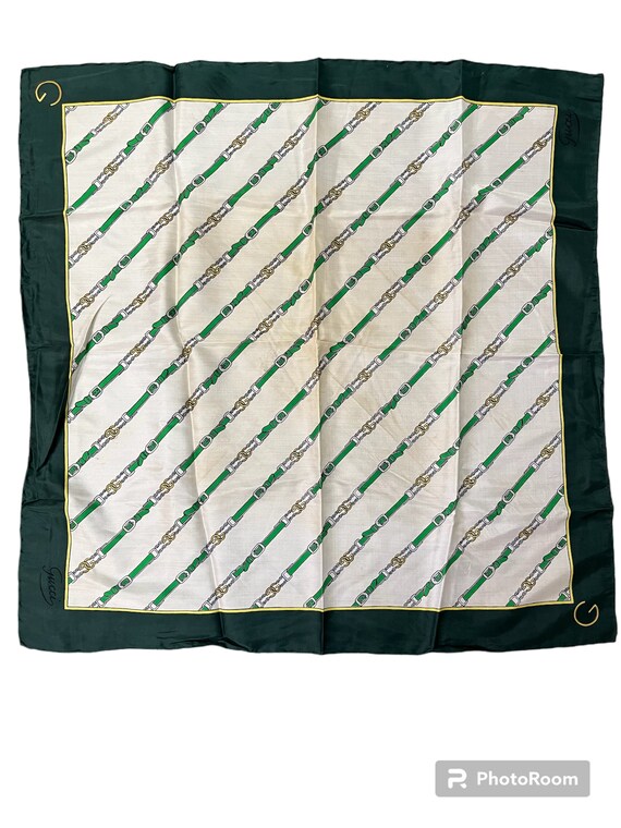 Vintage silk scarf buckle - Gem
