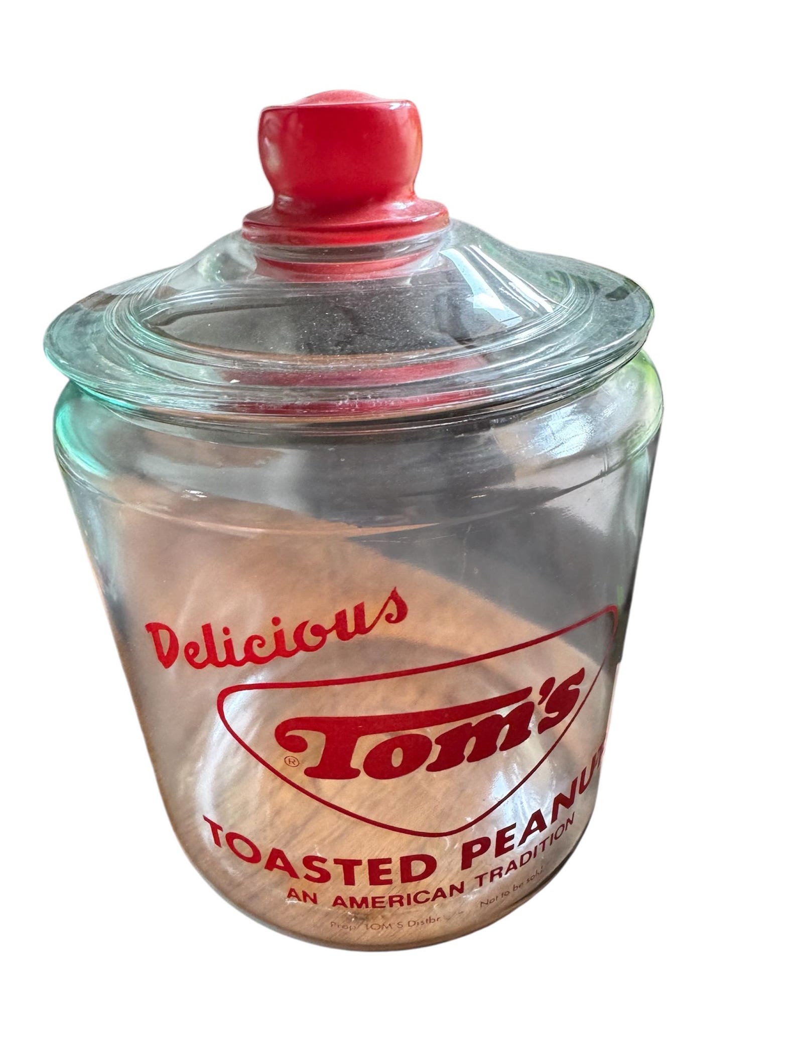 Vintage Tom's Toasted Peanuts an American Tradition Distributor Lidded ...