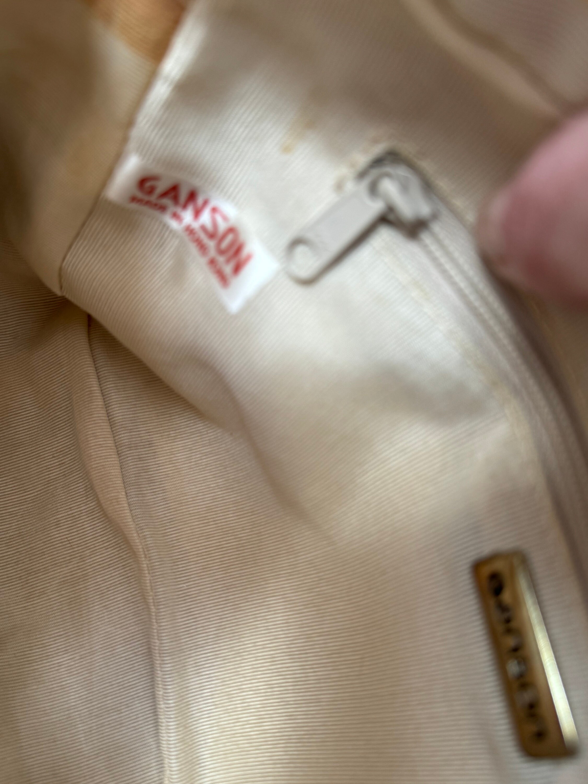 Vintage 70s Ganson Made in Hong Kong White Woven Leather Cross Body ...