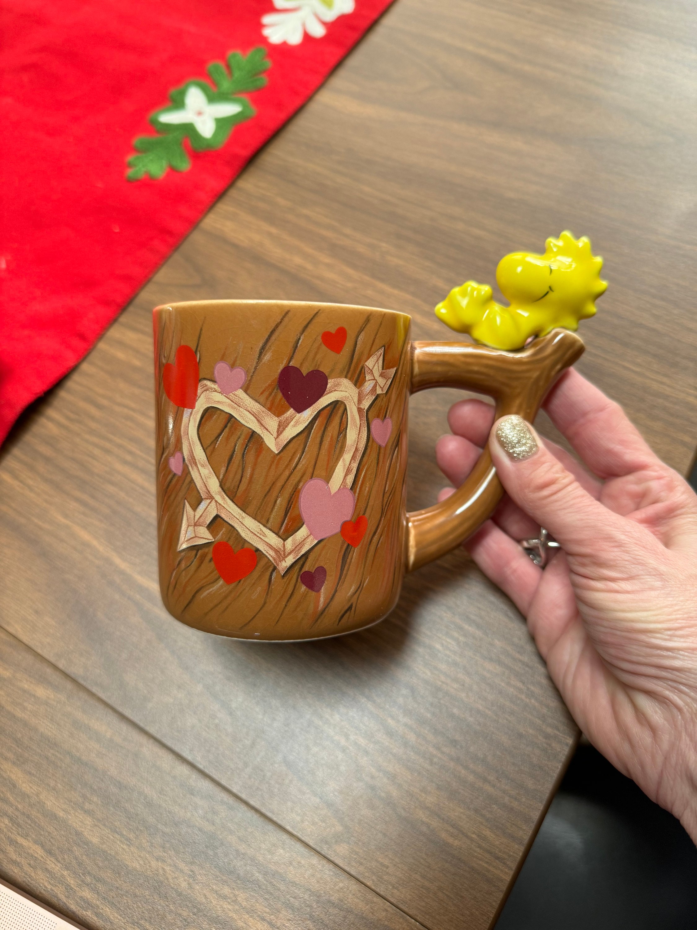 Vintage Snoopy Woodstock Tree Trunk Valentine Love Coffee Tea Mug - Etsy