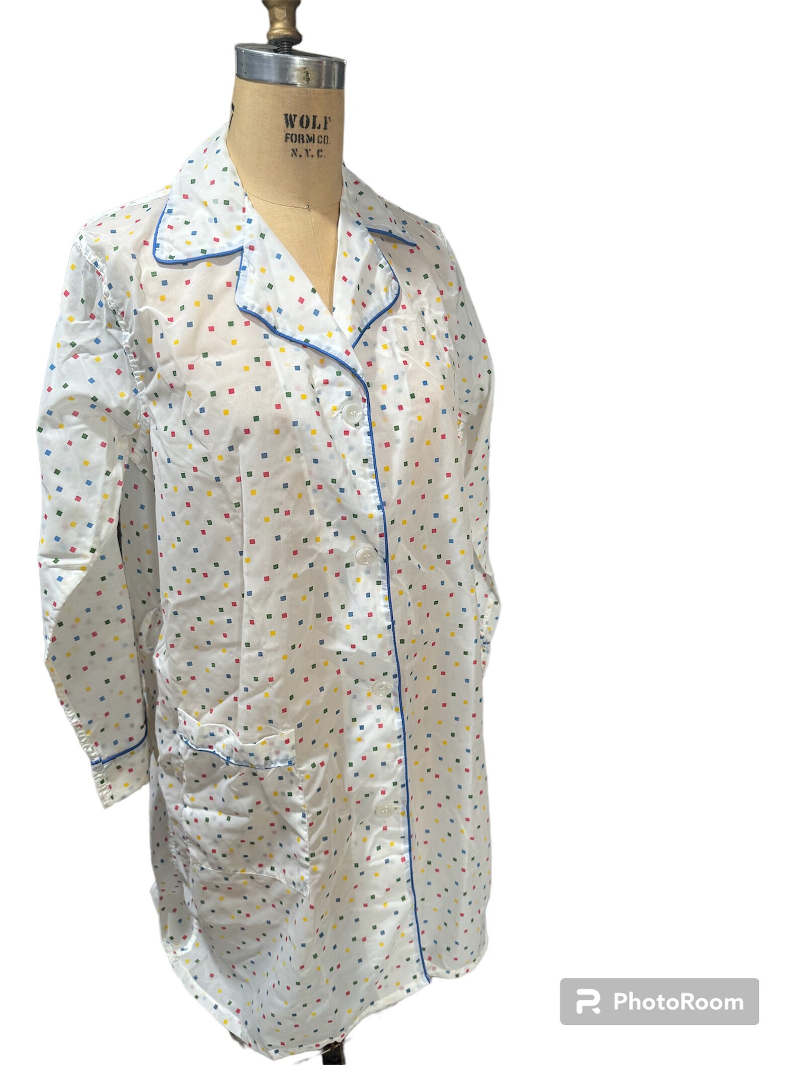 Vintage Styled by Lewis Frimel 5 Piece Pajama Set Nightgown Shirt Pants ...