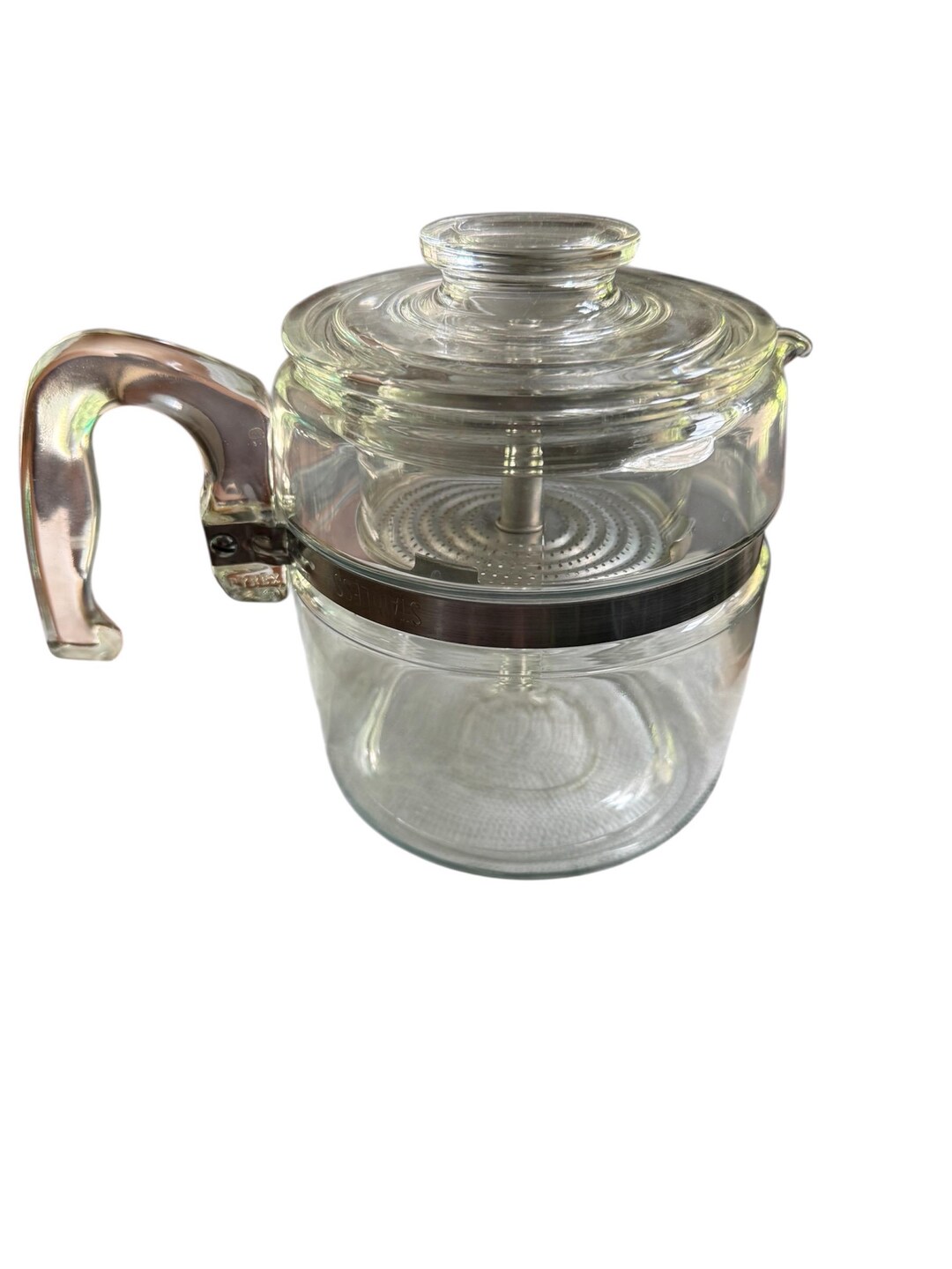 Vintage 50’s Flameware Corning Pyrex Glass 6 Cup Stovetop Coffee ...
