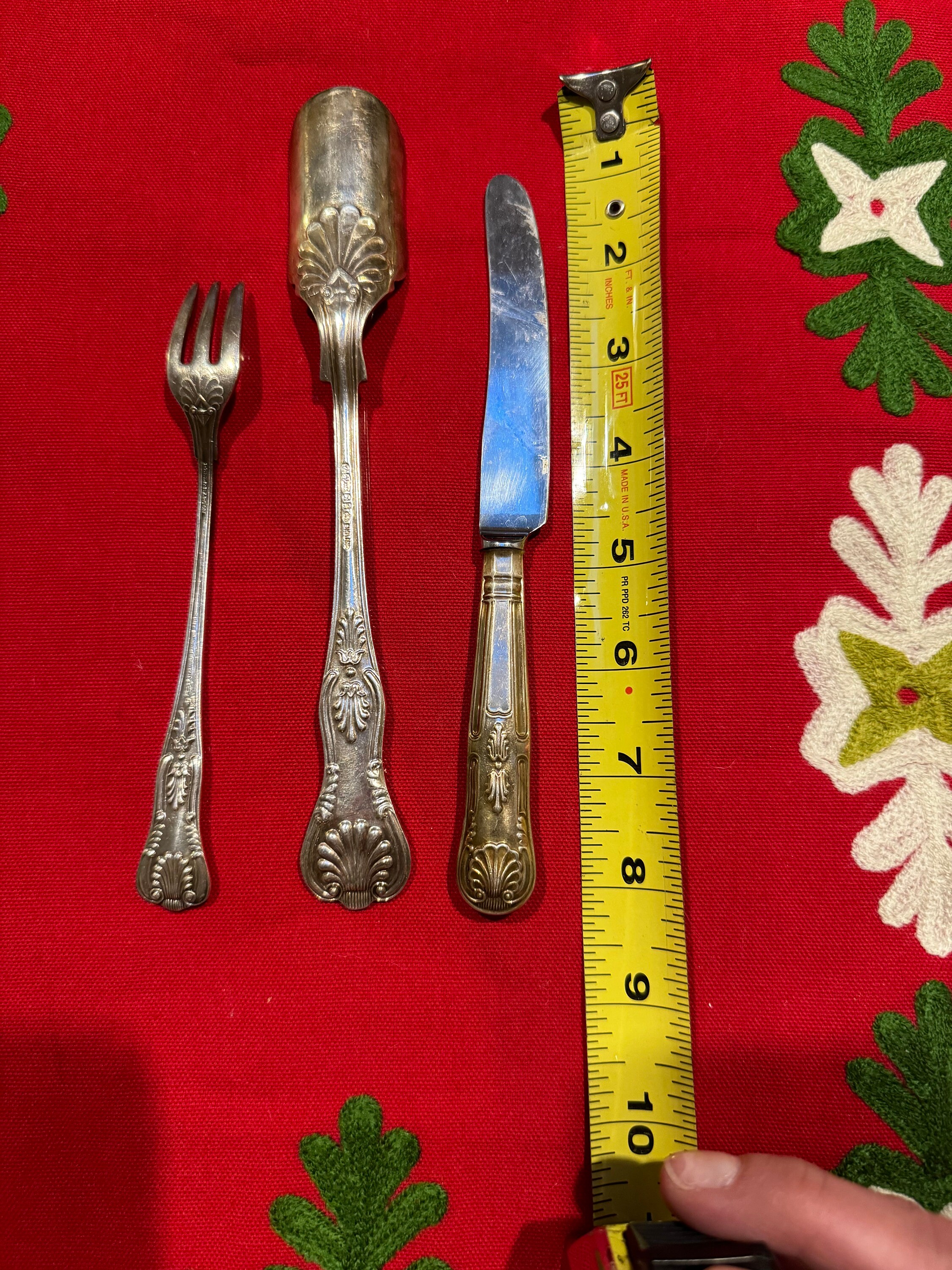 Vintage Made in England Silver Plate Bone Marrow Set Spoon Fork Knife ...