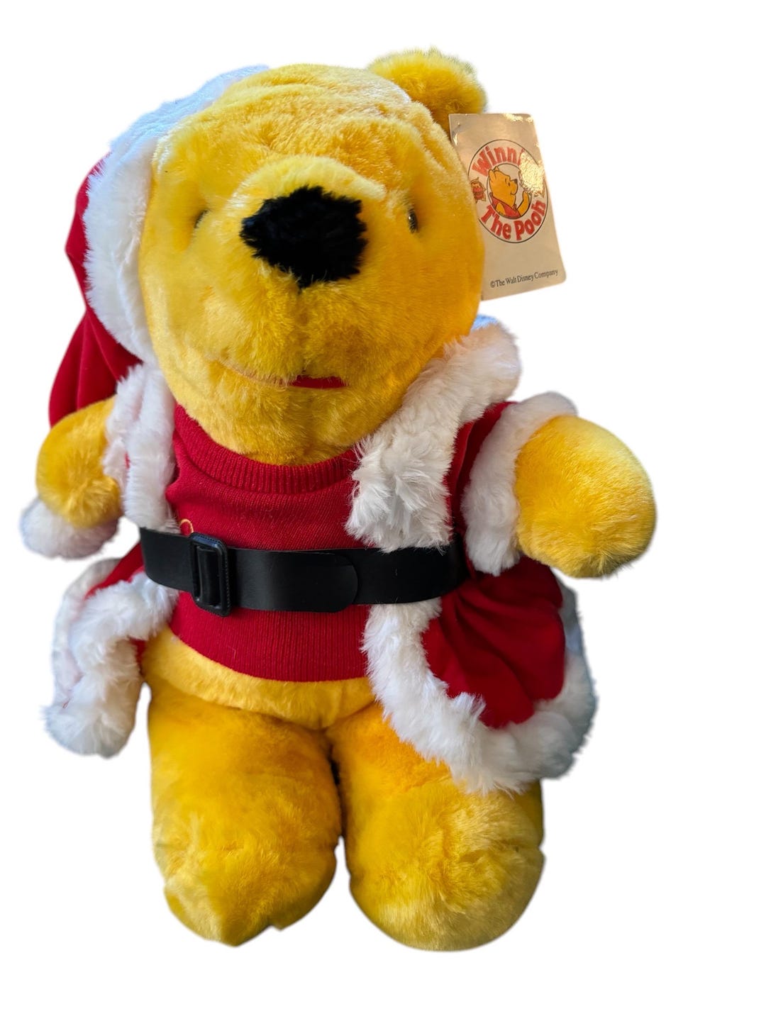Disney Winnie the Pooh Sears Christmas 14" Santa Claus Plush Stuffed ...