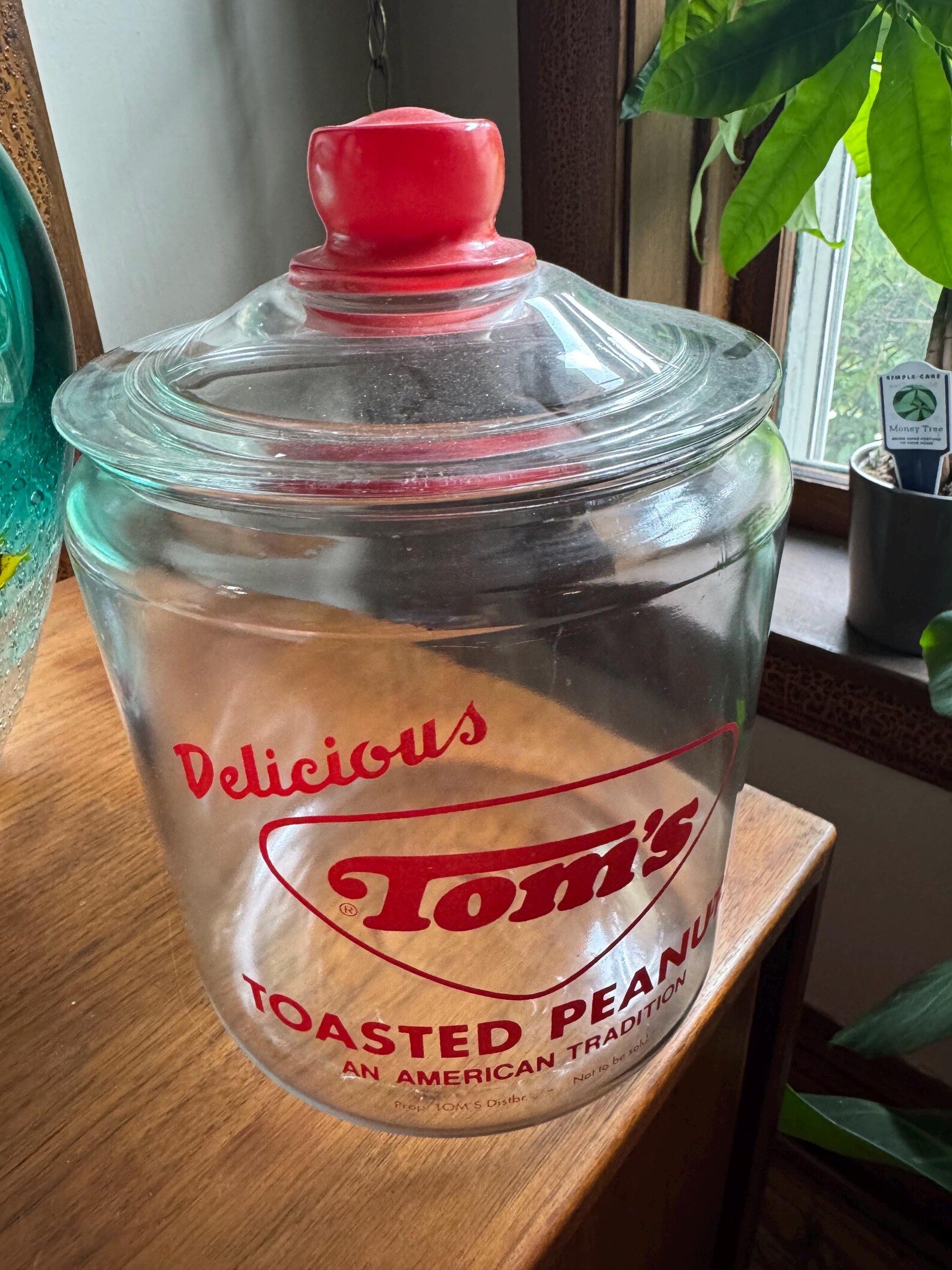 Vintage Tom's Toasted Peanuts an American Tradition Distributor Lidded ...