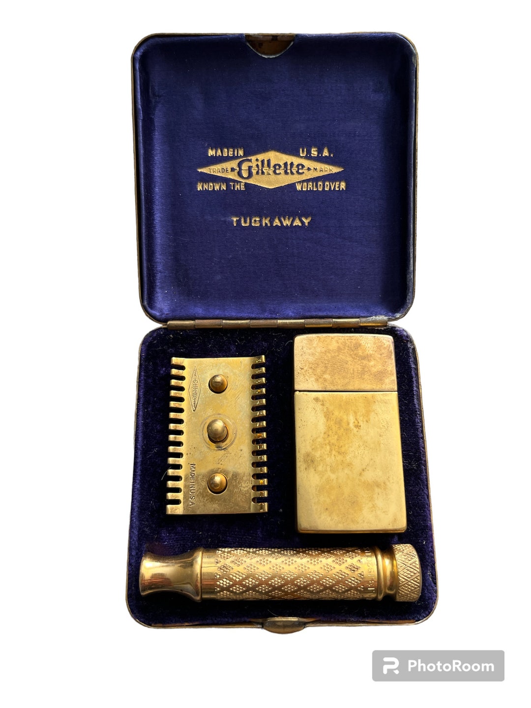 Vintage 1920s Gillette Tuckaway Travel Safety Razor and Case - Etsy