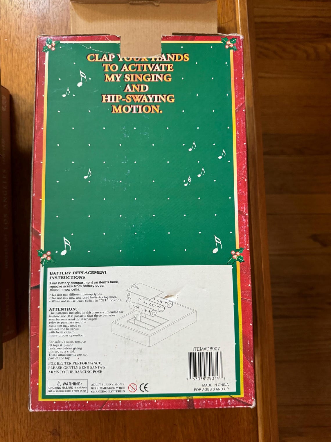 Vintage Dancing Santa Dashin’ Thru the Snow Battery Operated Hip ...