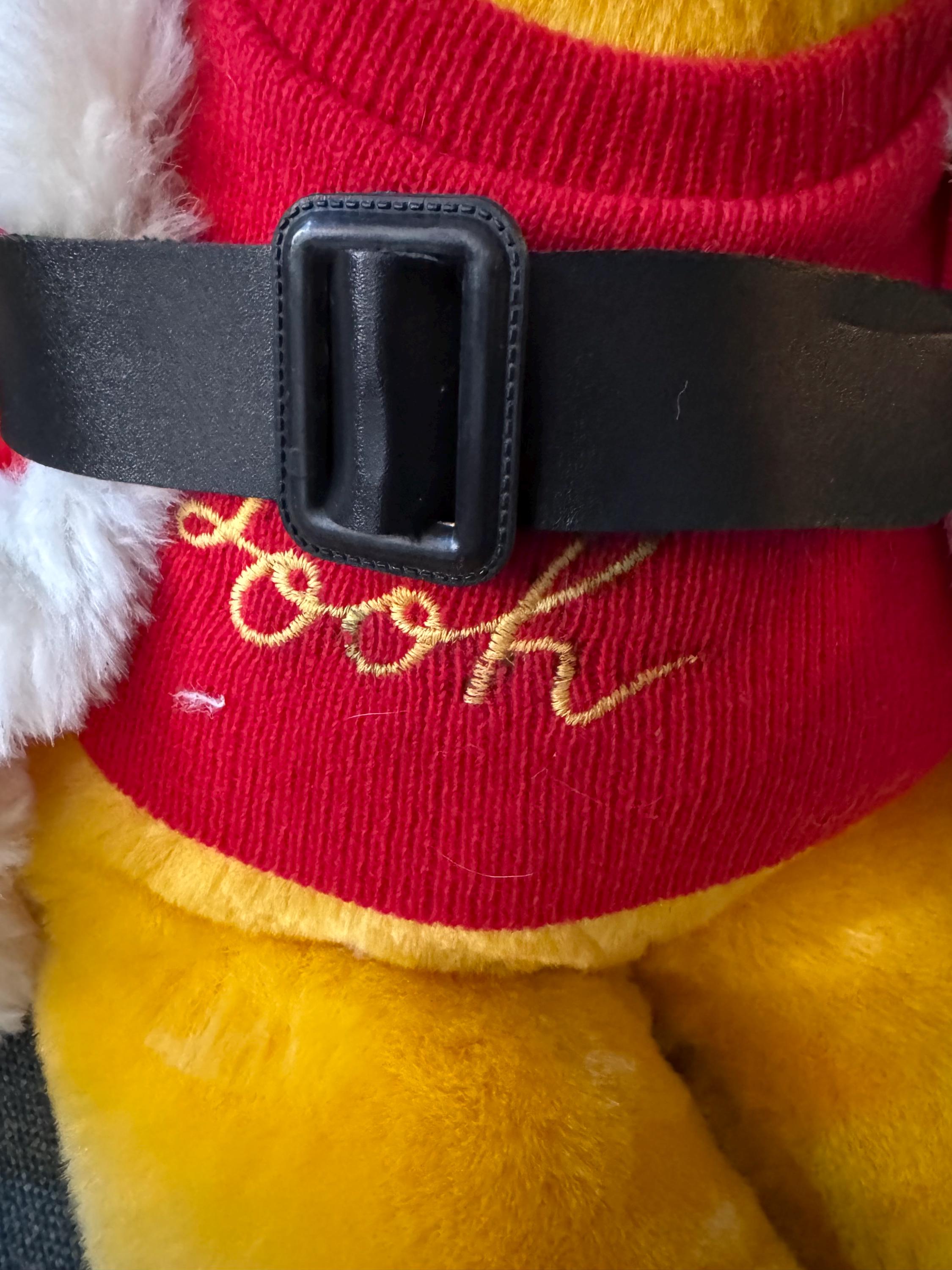 Disney Winnie the Pooh Sears Christmas 14" Santa Claus Plush Stuffed ...