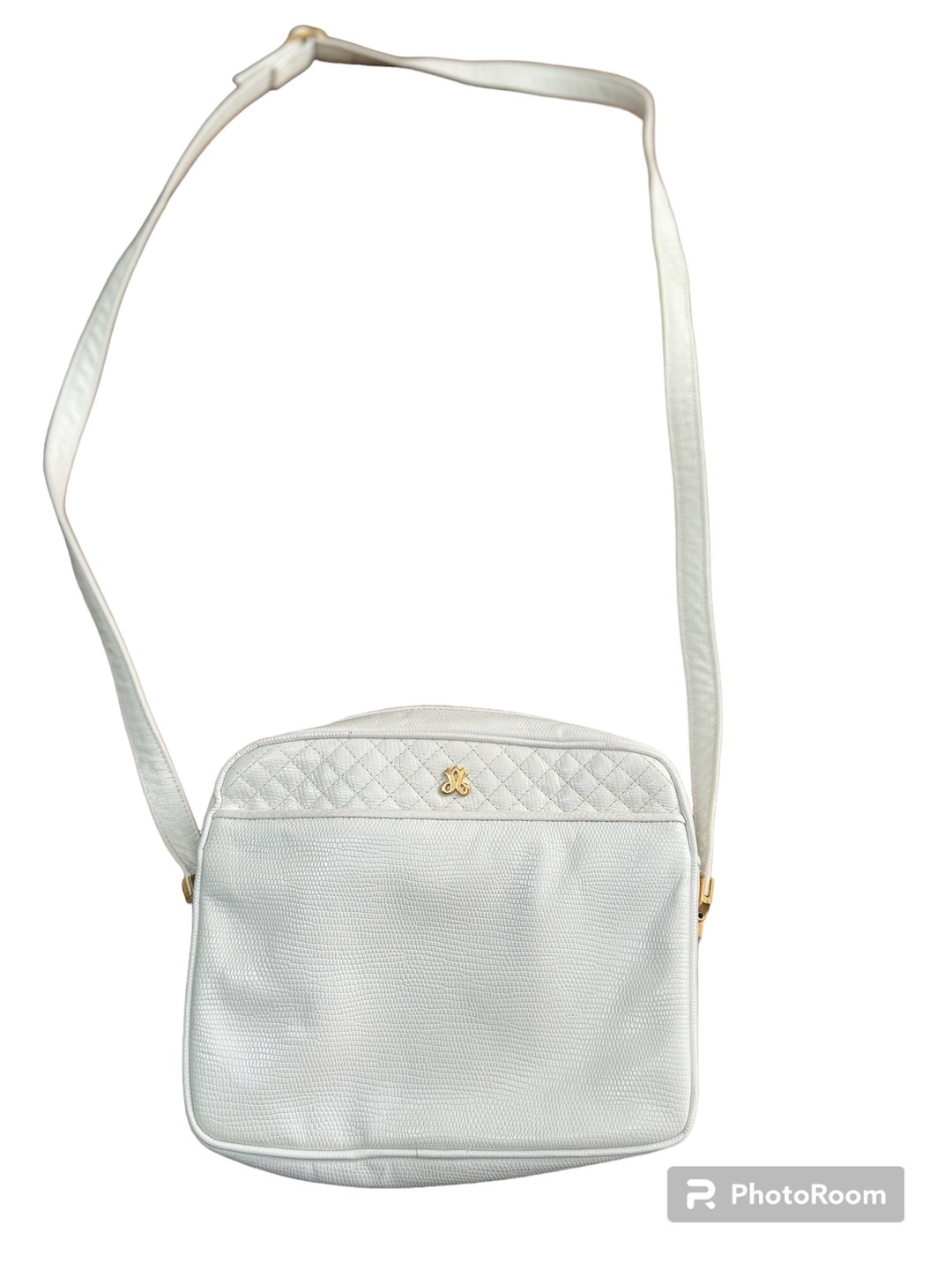 Vintage 70’s Jay Herbert New York White Shoulder Strap Gold Tone ...