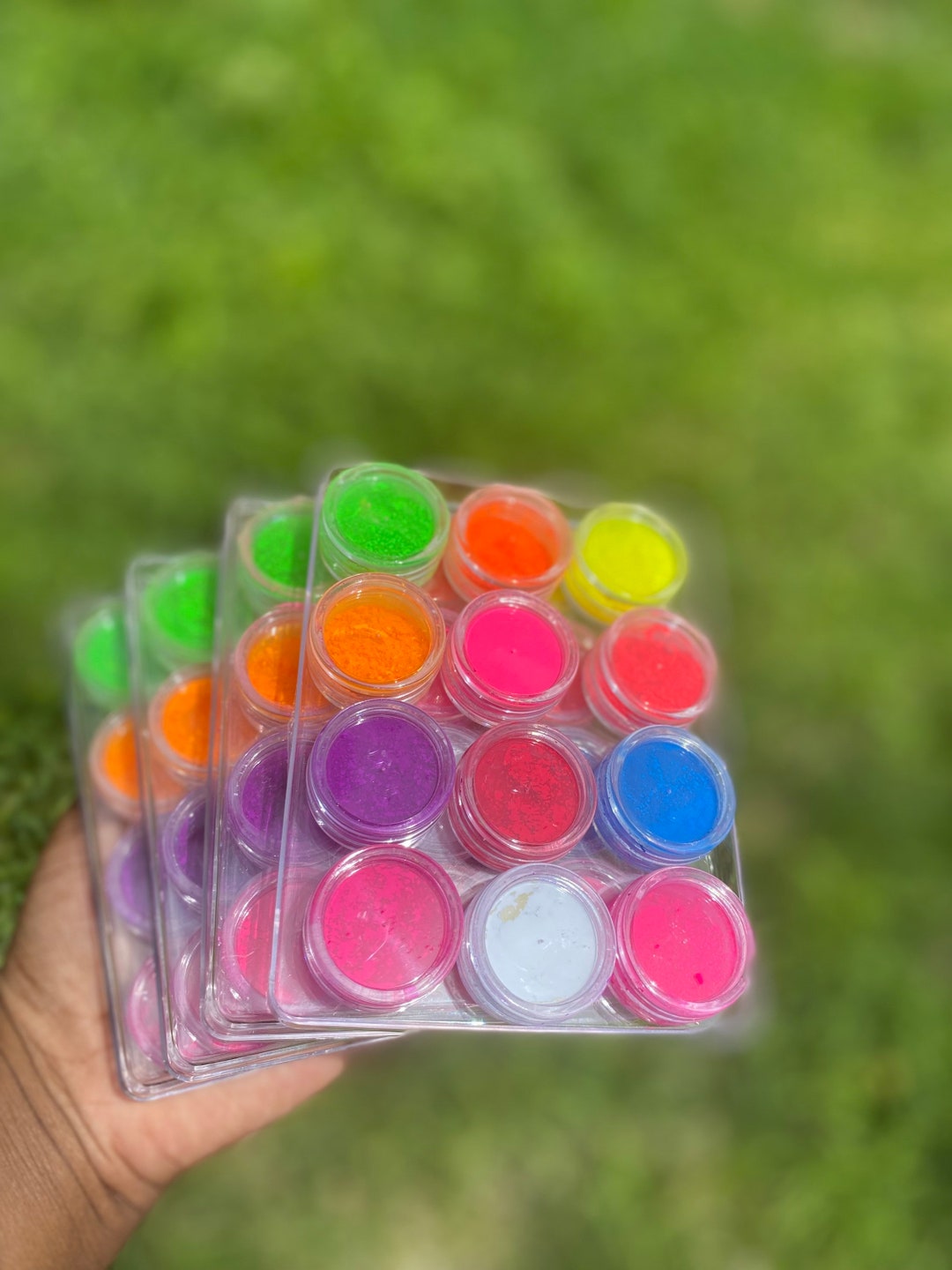 12 Piece Neon Pigment Set - Etsy