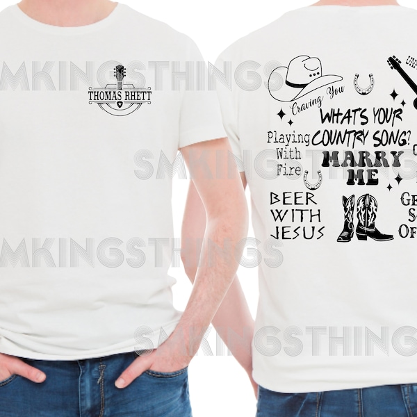 Thomas Rhett Svg - Etsy