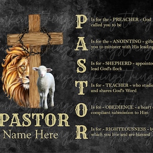Pastor Gift Tumbler {PNG ONLY} - Etsy