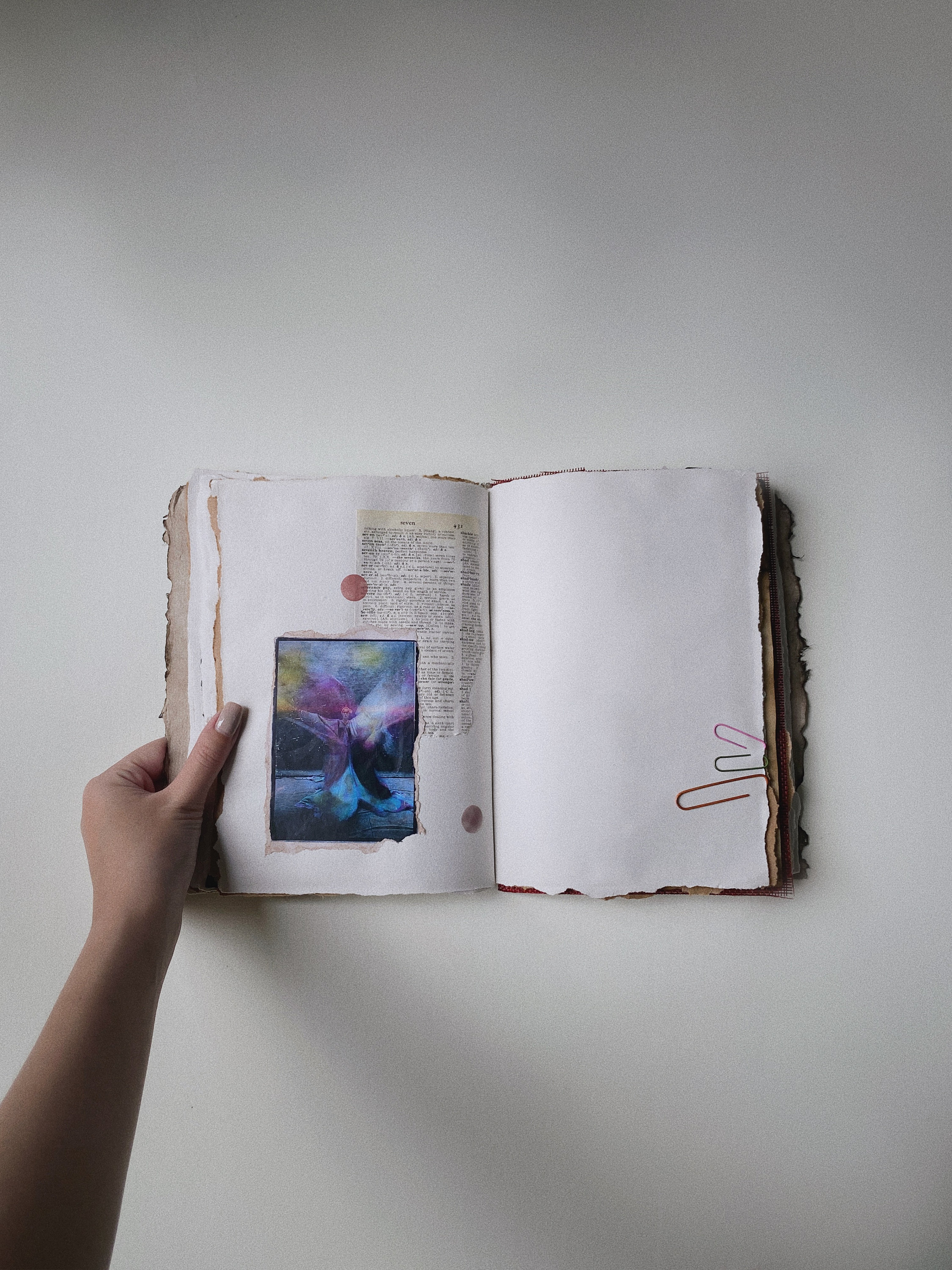 Art Journal Handmade Mixed Paper Journal Premade Scrapbook | Etsy