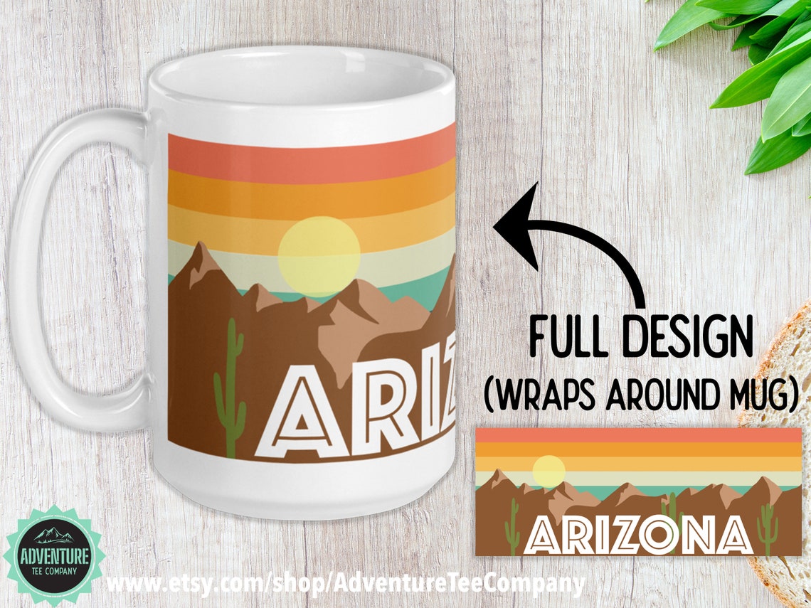 Retro Arizona Coffee Mug Perfect Arizona Gift or Arizona - Etsy