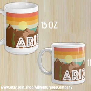 Retro Arizona Coffee Mug Perfect Arizona Gift or Arizona Souvenir State ...