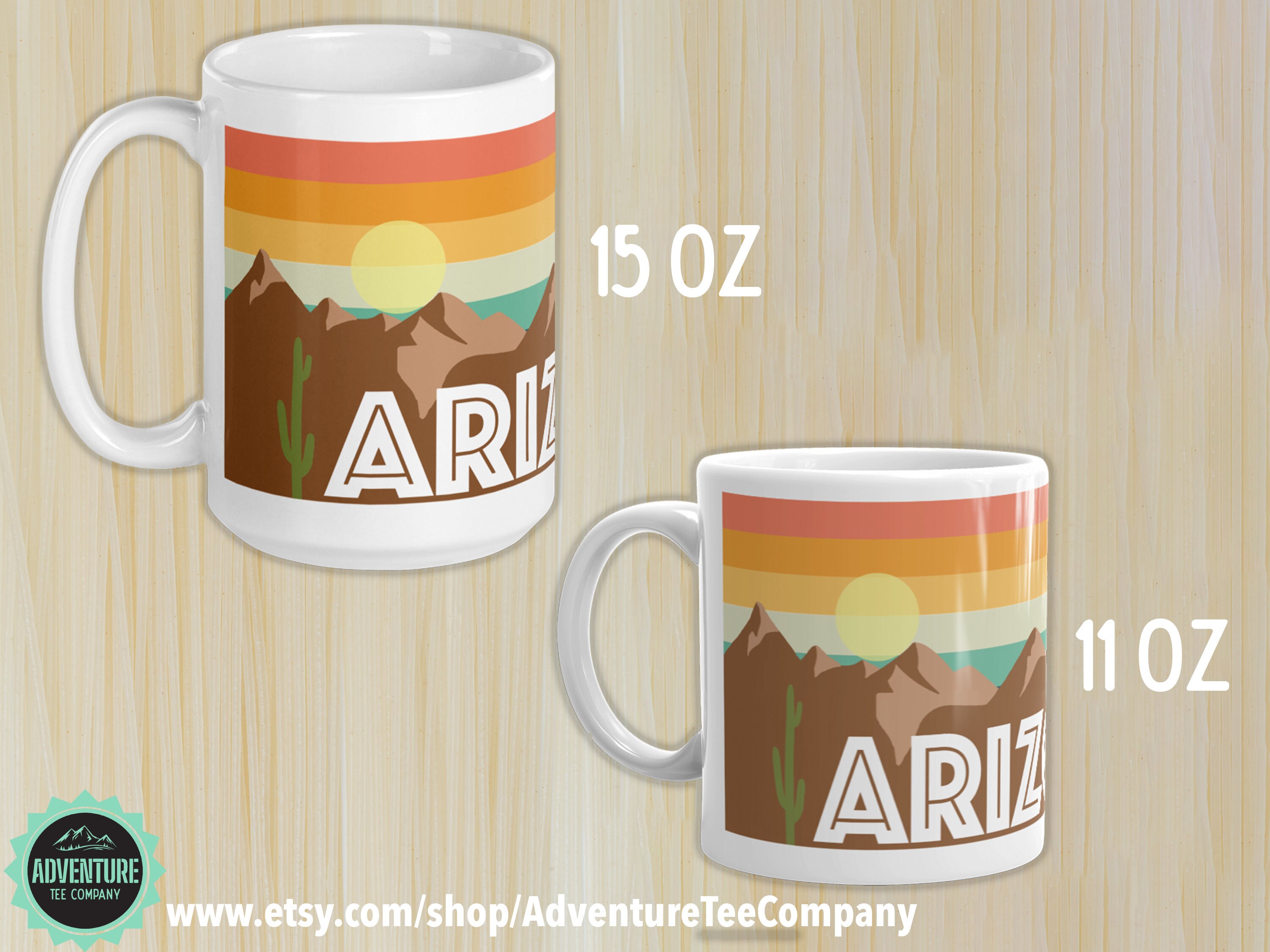 Retro Arizona Coffee Mug Perfect Arizona Gift or Arizona - Etsy