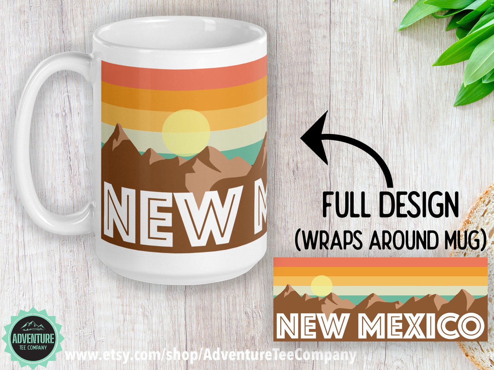Retro New Mexico Coffee Mug Perfect New Mexico Gift or New Mexico ...