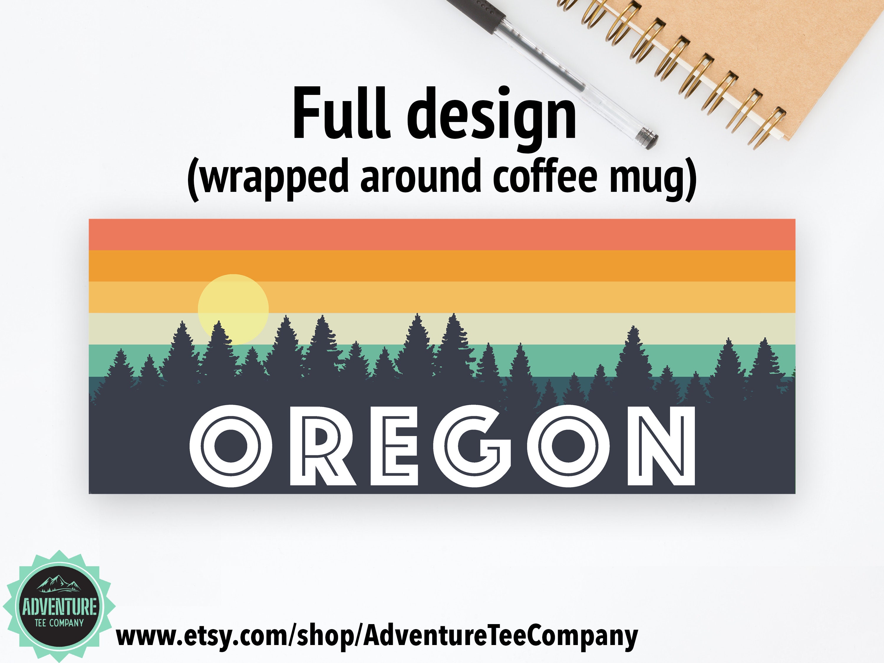 Retro Oregon Coffee Mug Perfect Oregon Gift or Oregon - Etsy