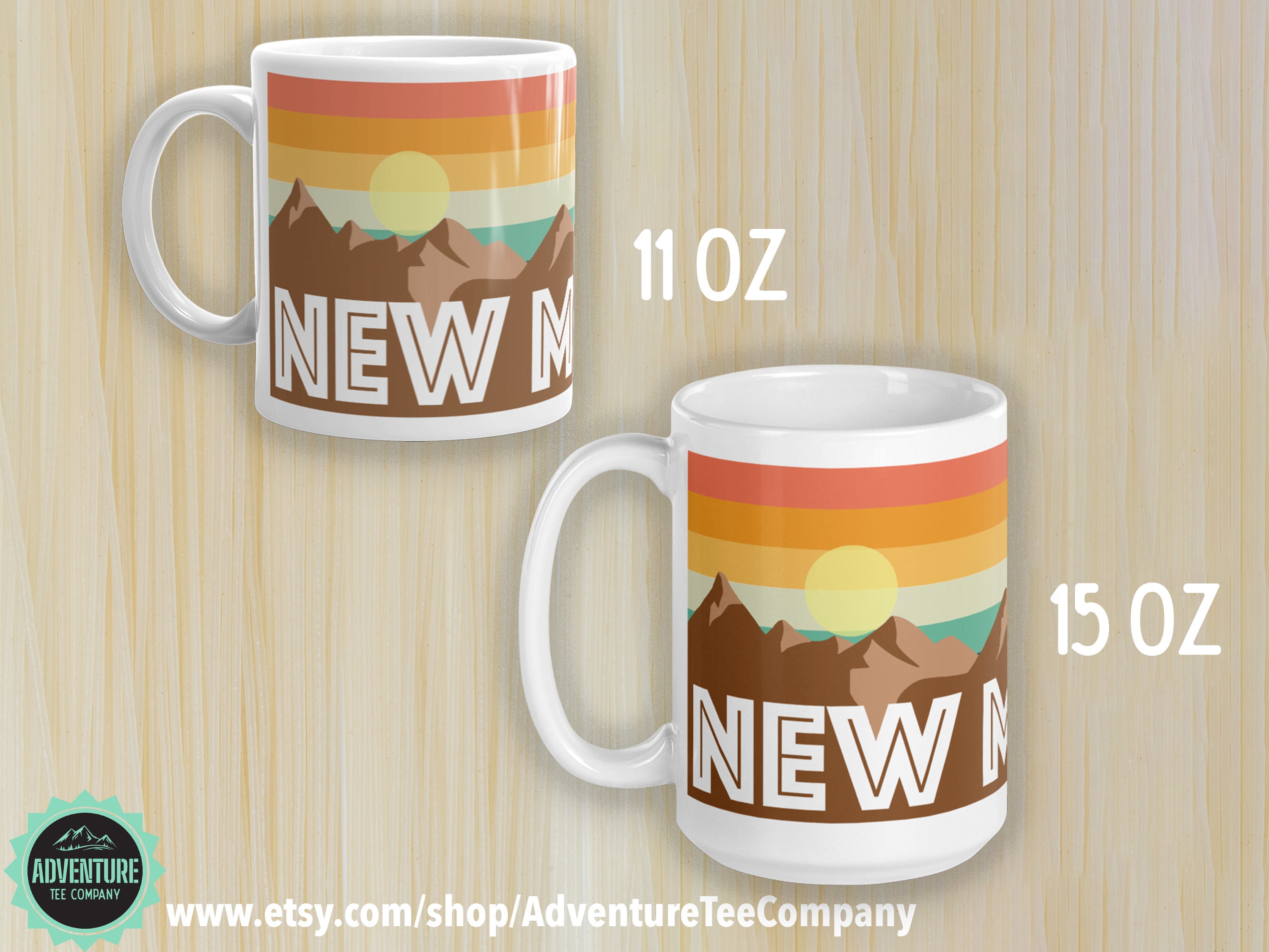 Retro New Mexico Coffee Mug Perfect New Mexico Gift or New Mexico ...
