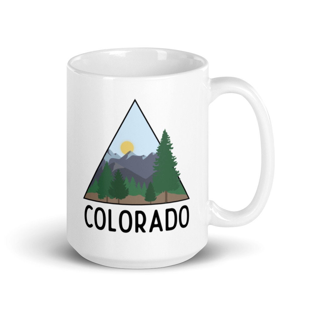 Colorado Mug State of Colorado Mountain Mug Rocky Mountain | Etsy