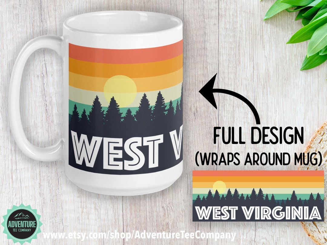 Retro West Virginia Coffee Mug | Perfect West Virginia Gift or West ...